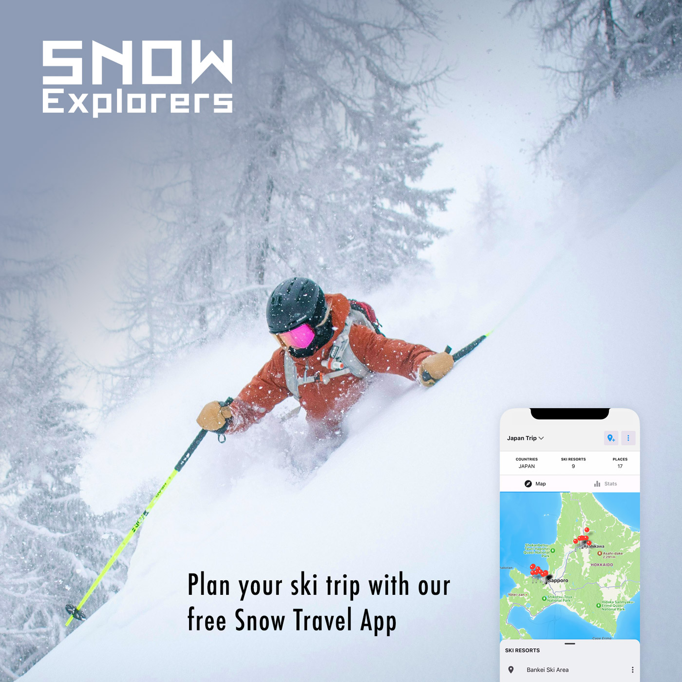 Snow Explorers App | Snow Explorers - SKI + SNOWBOARD + TRAVEL